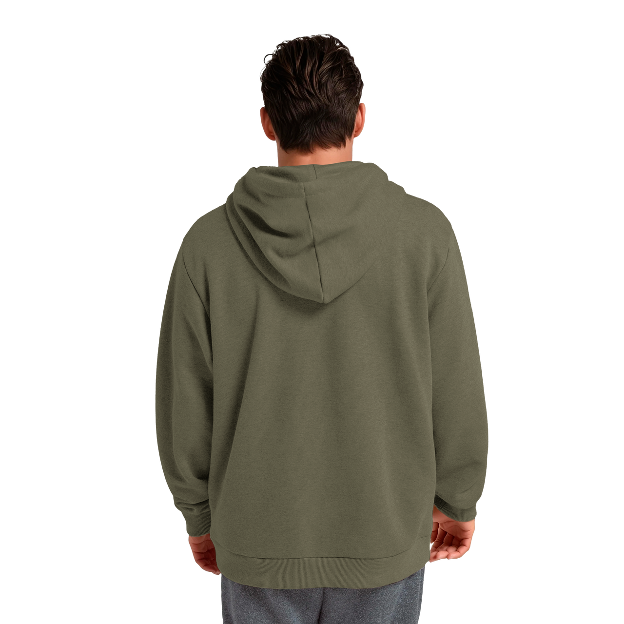 Unisex Merino Blend Hoodie - Burnt Olive