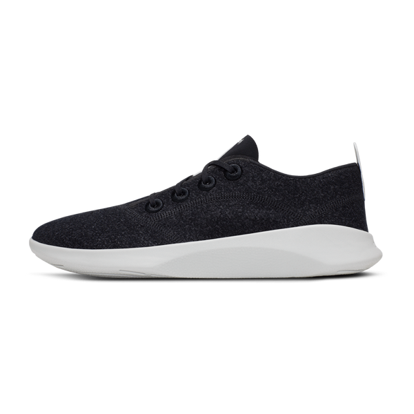 Men's SuperLight Wool Runners - Natural Black (Light Grey Sole)